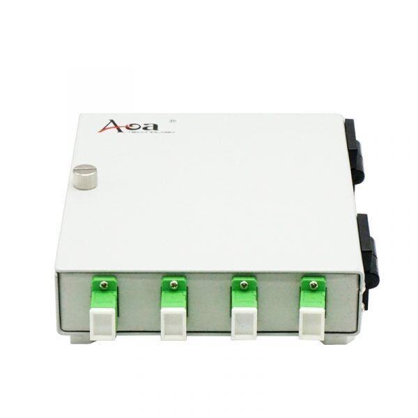 FTB-104A 4 and 8 Port FTTH terminal box in metallic-AOA Tech